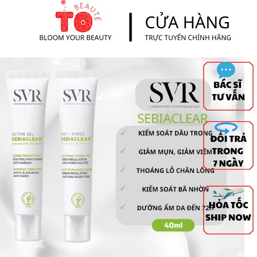 [CHÍNH HÃNG] Kem dưỡng SVR MAT& PORES& SVR ACTIVE GEL 40ml | Shopee ...