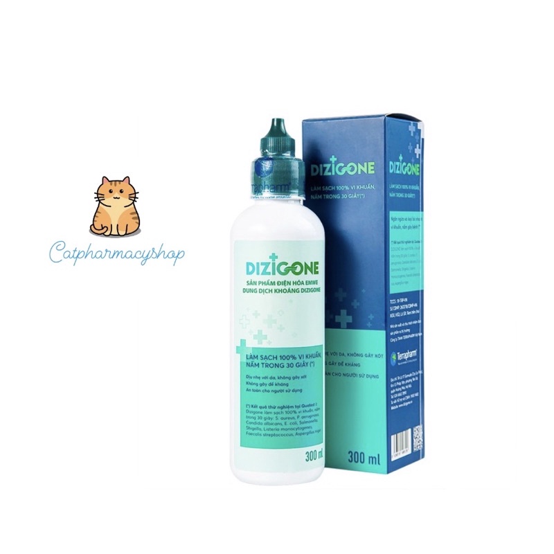 Dung dịch Dizigone Terrapharm làm sạch và kháng khuẩn da (300ml ...