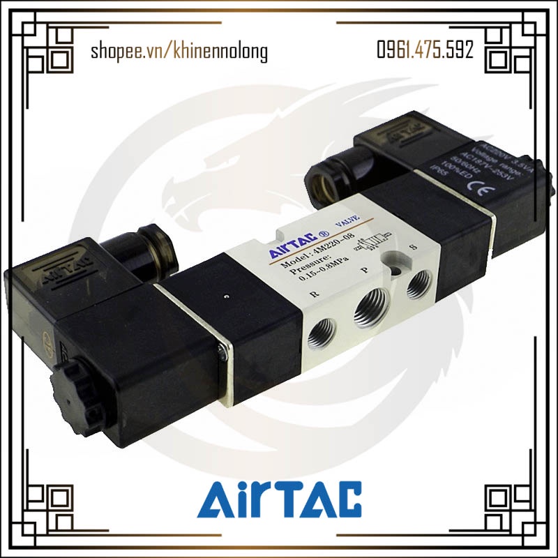 Van Điện Từ Khí Nén AirTAC 4M220-08 - Khí Nén Nộ Long | Shopee Việt Nam