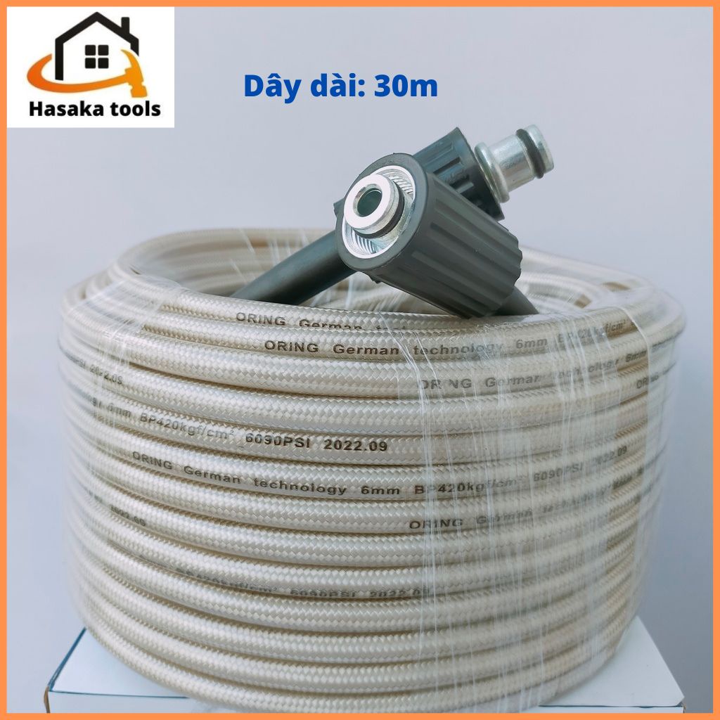 Dây máy rửa xe áp lực cao 30m Oring,ren 22mm | Shopee Việt Nam