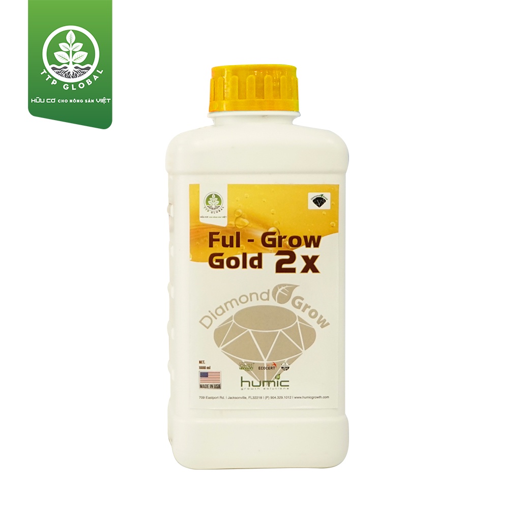 Phân bón hữu cơ Diamond Grow Ful Grow Gold 2X Dạng lỏng (Chai 1 lít ...
