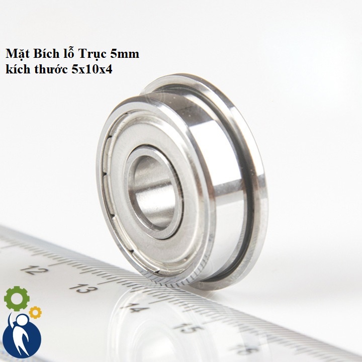 Vòng Bi Mặt Bích lỗ Trục 5mm kích thước 5x10x4 mã vòng bi MF105zz | Shopee Việt Nam