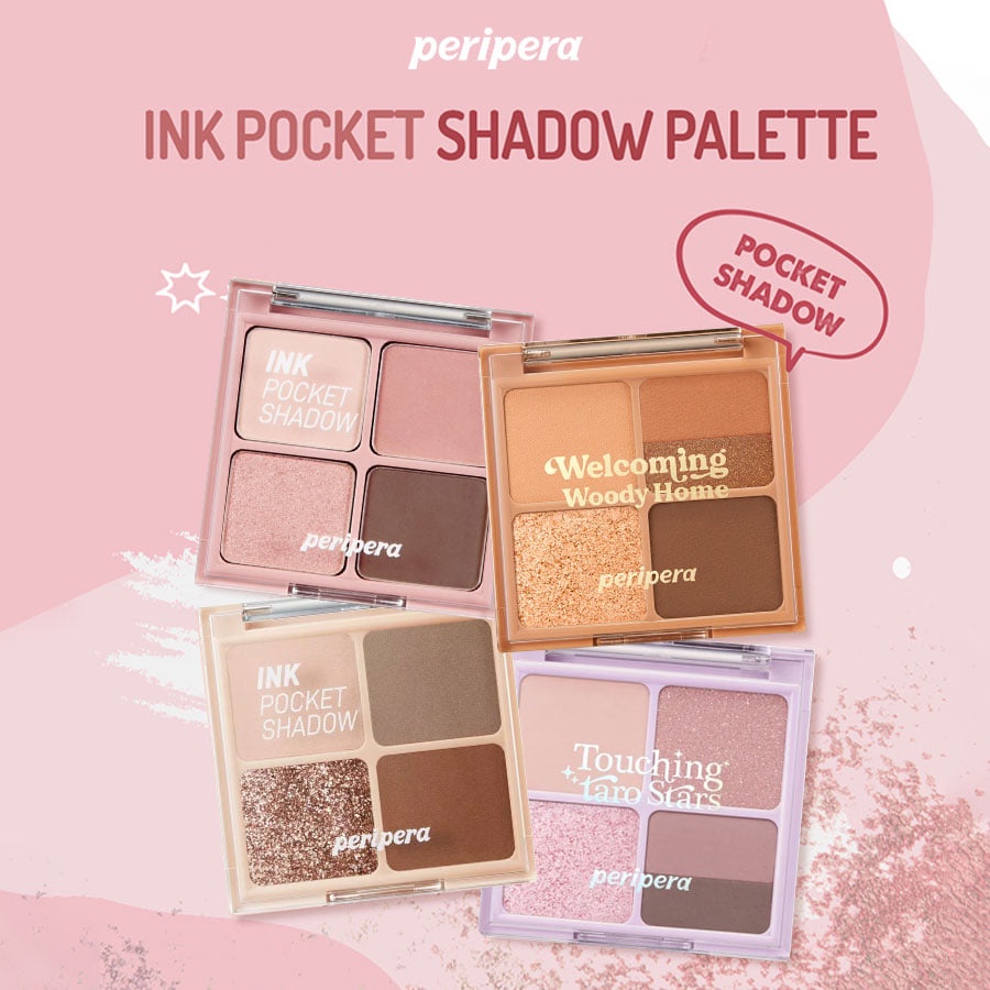 Phấn mắt 4 ô Peripera Ink Pocket Shadow Palette | Shopee Việt Nam