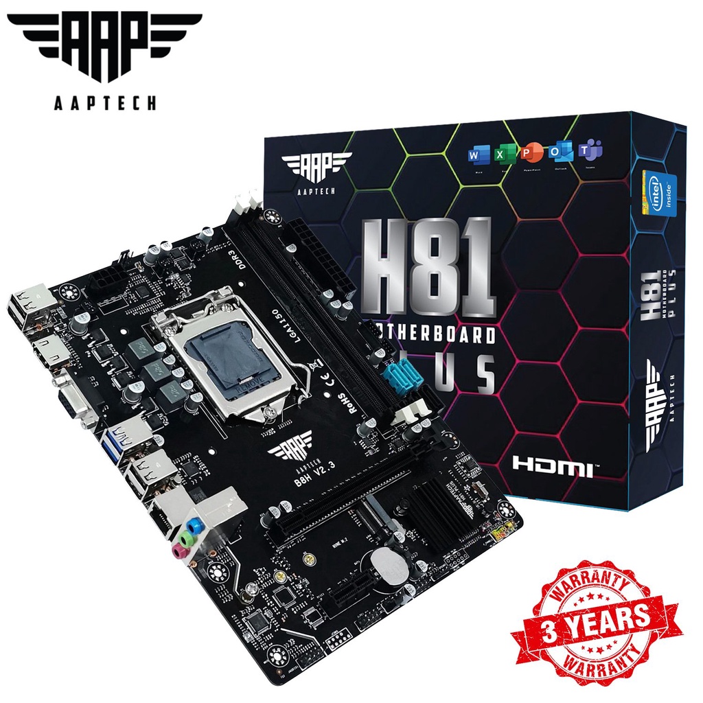 MAINBOARD SK 1150 AAPTECH H81 PLUS CHÍNH HÃNG | Shopee Việt Nam