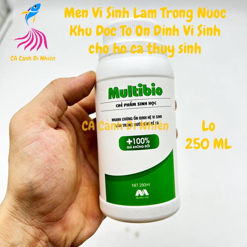 Vi sinh Multibio 250 ML làm trong nước khử mùi tanh cho hồ cá cảnh thủy sinh | Shopee Việt Nam