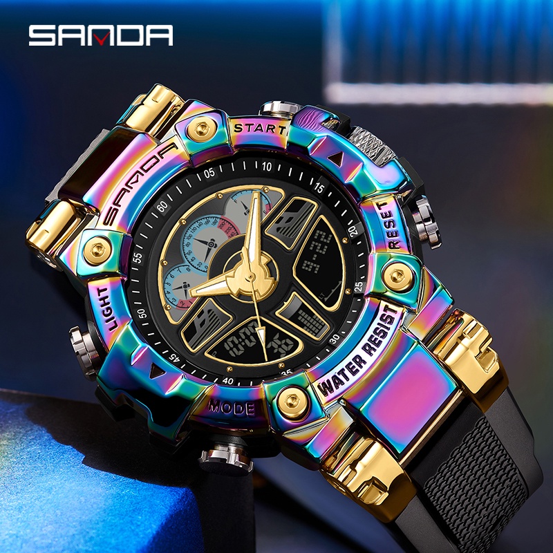 Đồng Hồ Thể Thao Nam SANDA Đa Năng Chống Thấm Nước SD3156-10 | Shopee ...
