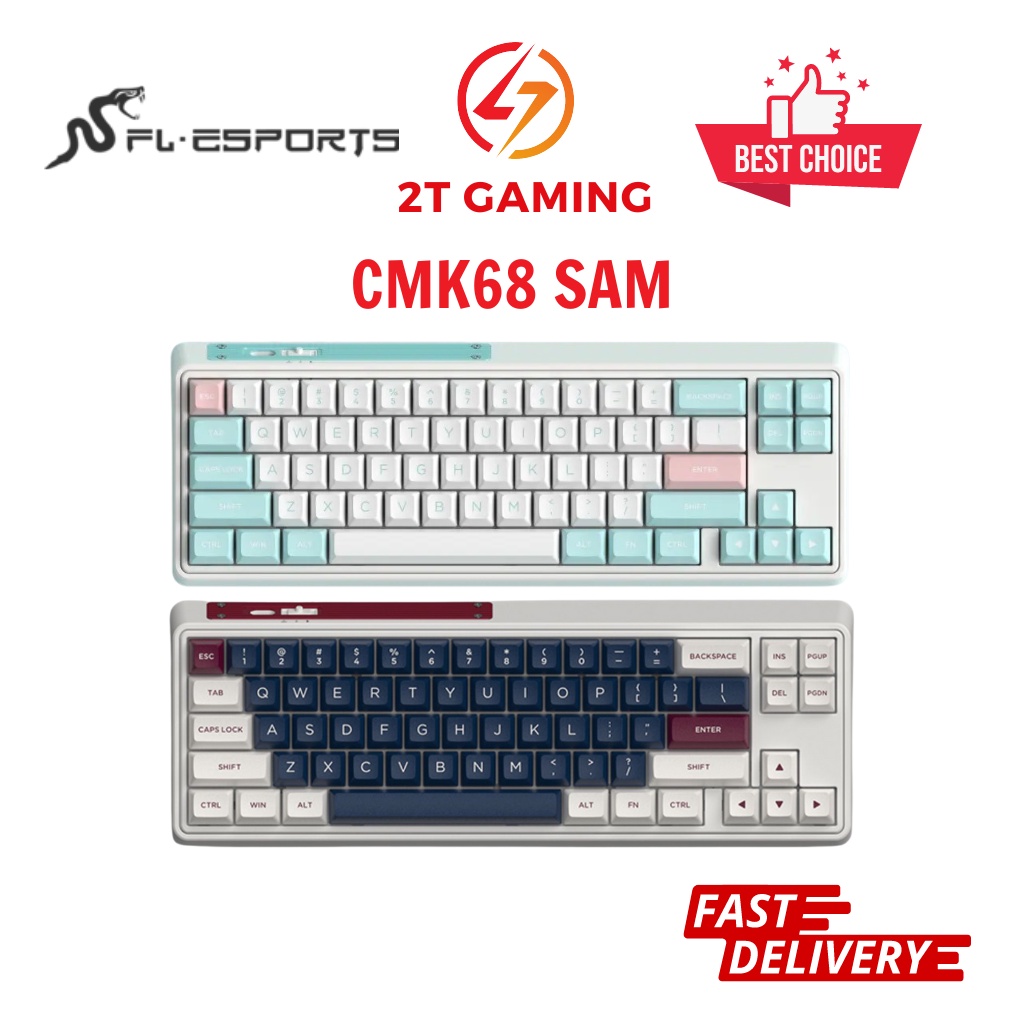 Bàn phím cơ FL-Esports CMK68 SAM Marshmallow | CMK68 SAM Metal Heart ...