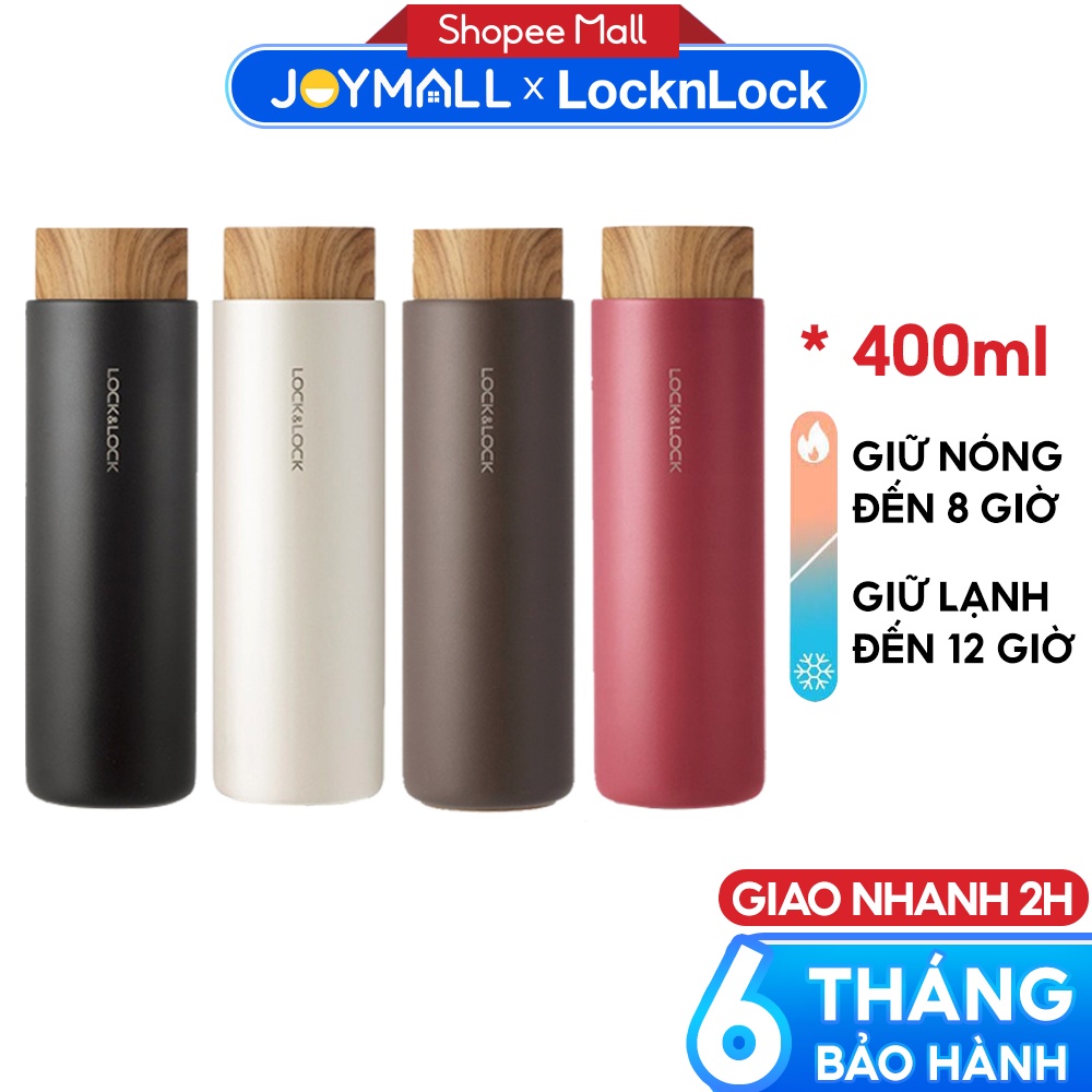 Bình giữ nhiệt LocknLock 400ml LHC4227 Flat - Hàng chính hãng, có khay ...