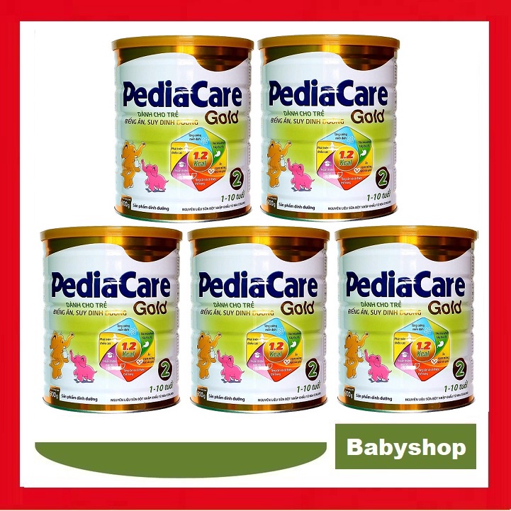 Combo 5 Lon Sữa PediaCare Gold Số 1,2 (900g) | Shopee Việt Nam