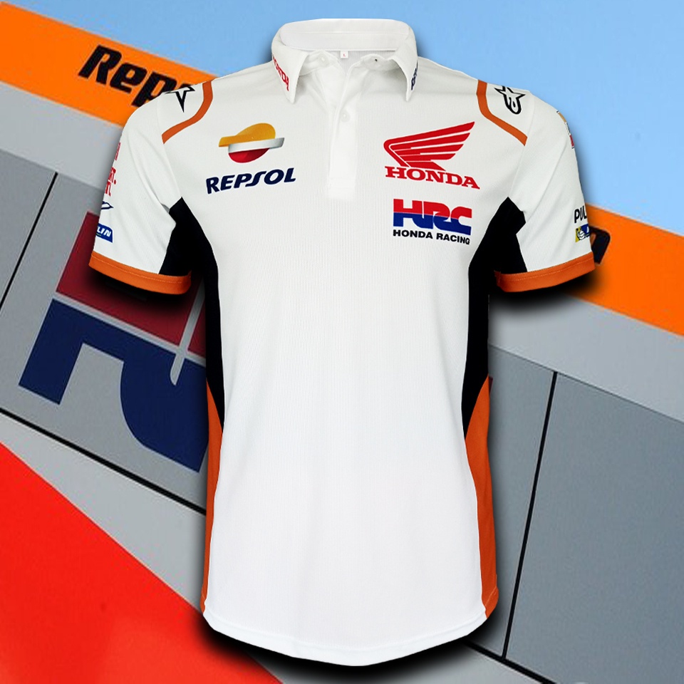 Motogp Team Repsol-Honda MG0071 Áo Sơ Mi Polo In Hình Toàn Thân Áo Sơ ...