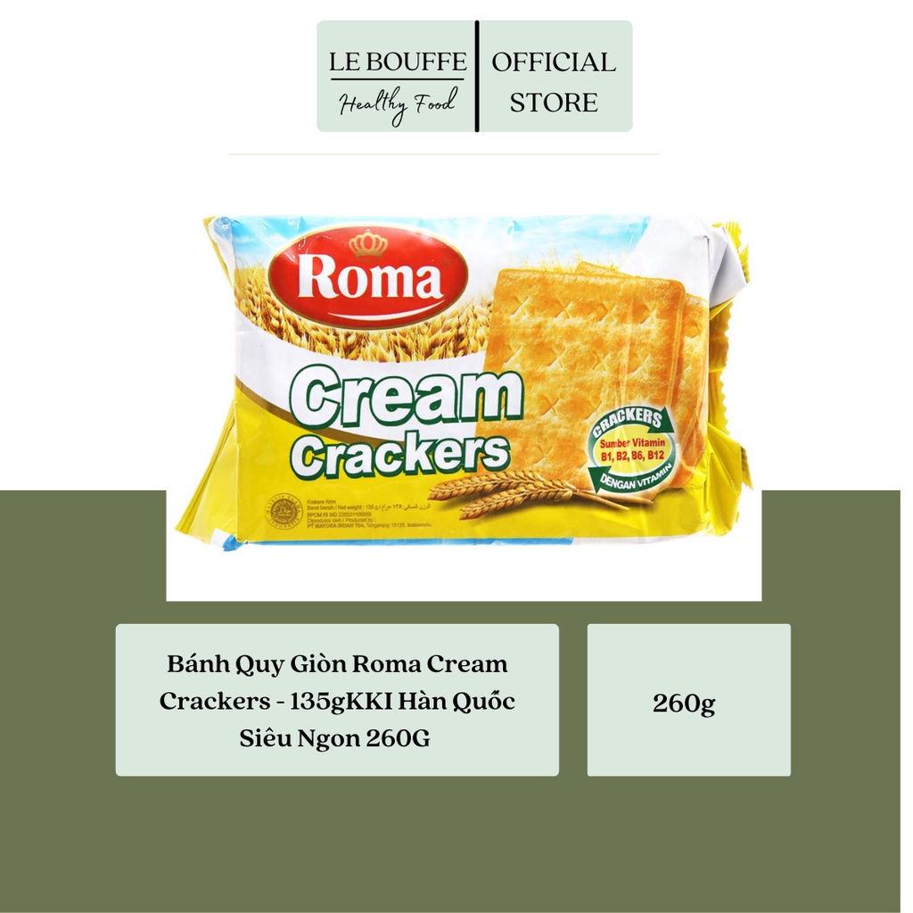 Bánh Quy Giòn Roma Cream Crackers - 135g | Shopee Việt Nam