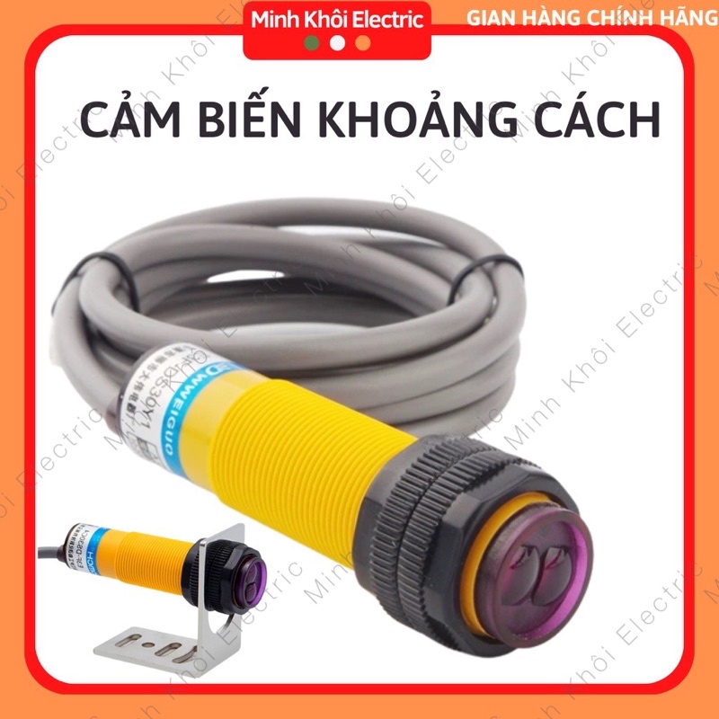 Cảm Biến Khoảng Cách, cảm biến vật cản hồng ngoại tiệm cận NPN E3F-DS30C4, PNP E3F-DS30P1, E18 ...
