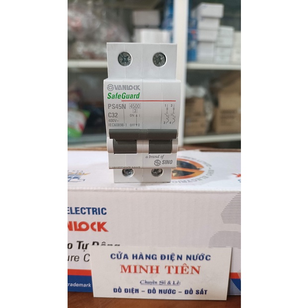 CB 2 cực, MCB 2 tép SINO VANLOCK với thiết kế nhỏ gọn, tinh tế, sang ...