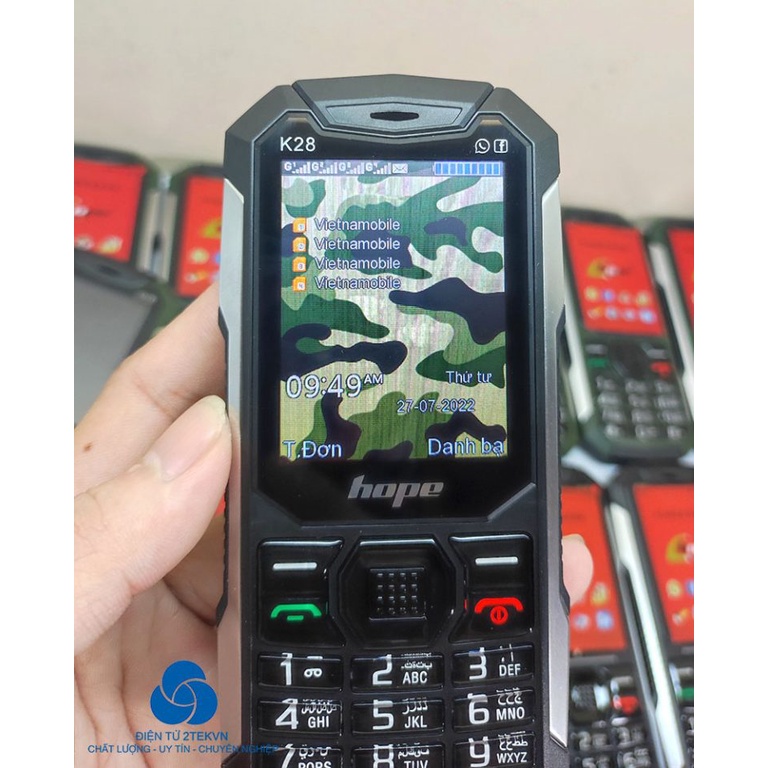 [full hộp] Điện thoại 4 sim Hope k28 PIN KHỦNG, có chức năng đổi giọng ...