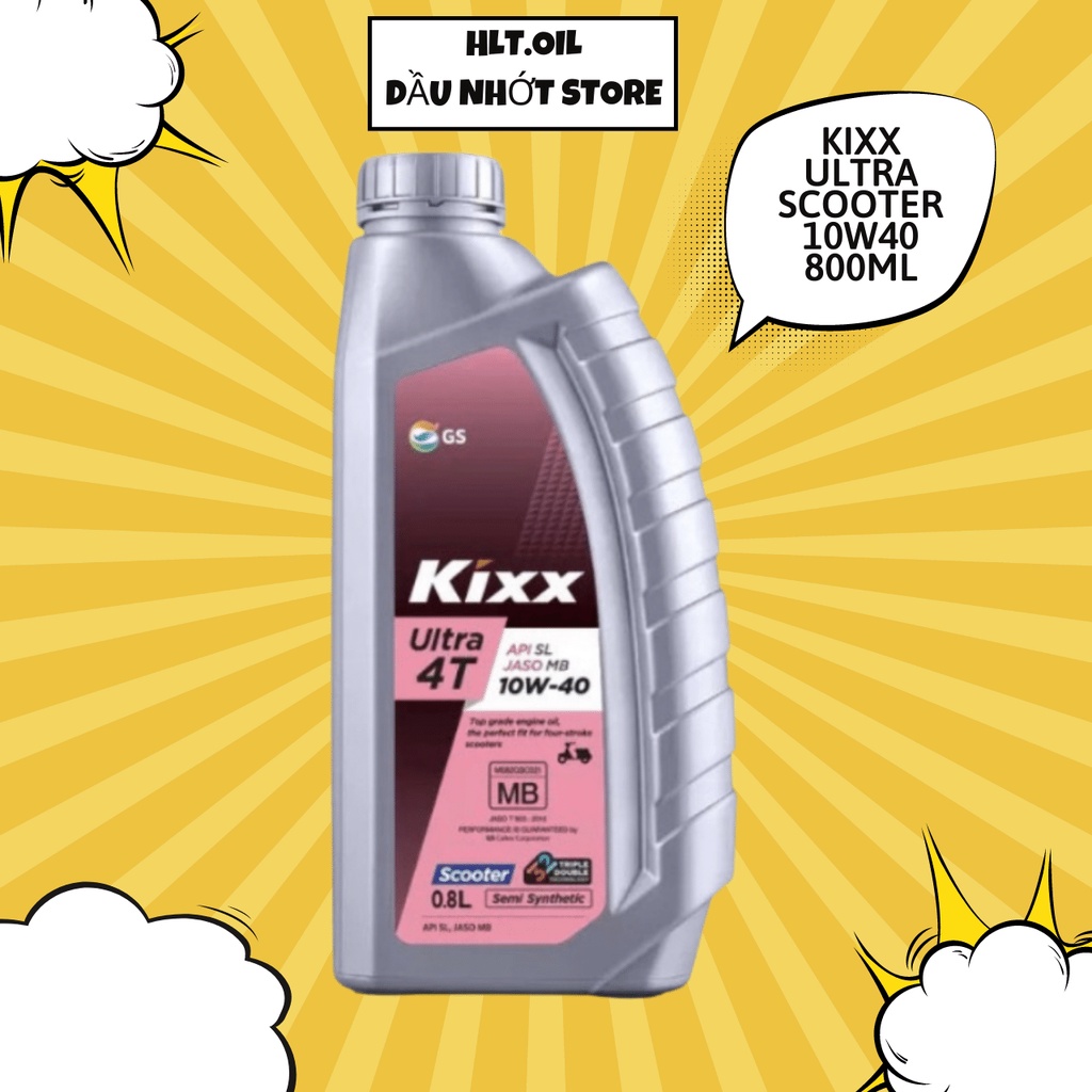 Nhớt Tổng Hợp Xe Tay ga Kixx Ultra 4T Scooter 10w40 800ml | Shopee Việt Nam