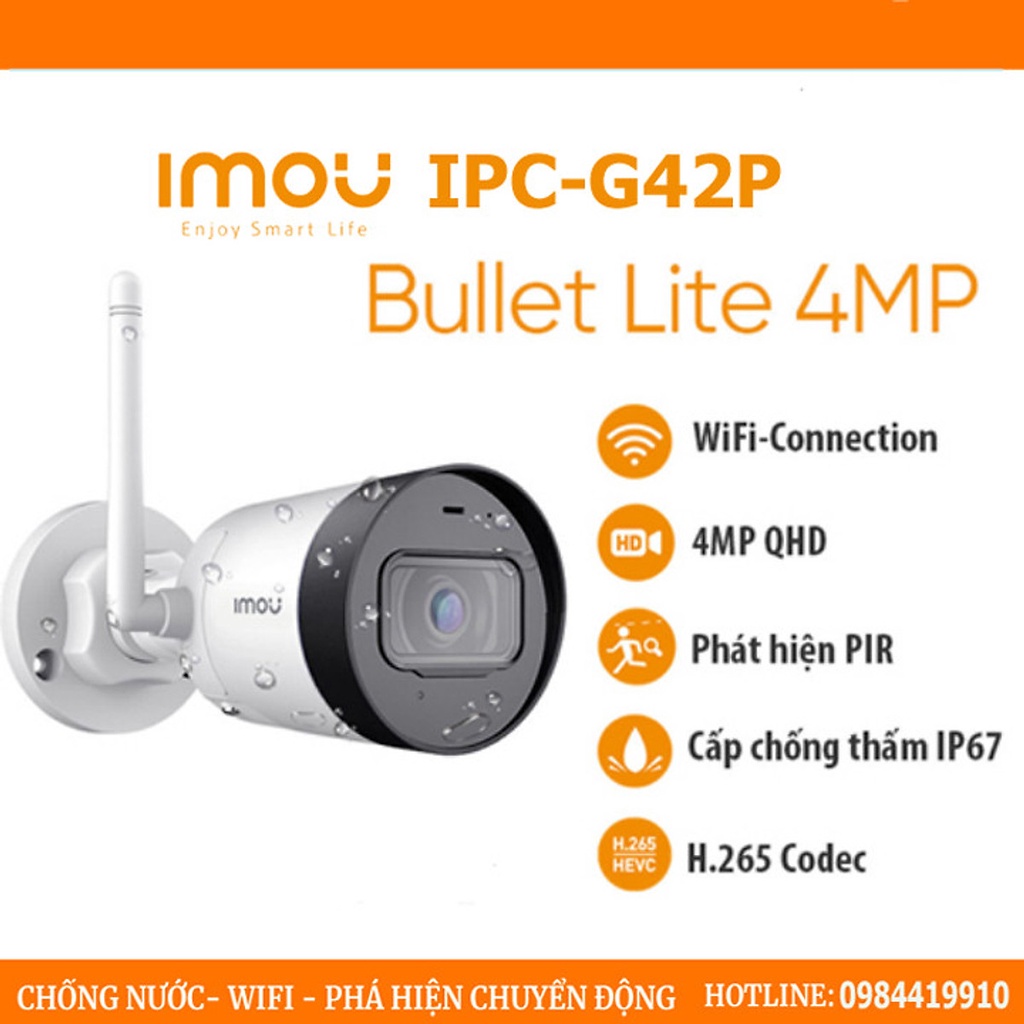 Camera WiFi ngoài trời Imou G42P | Shopee Việt Nam