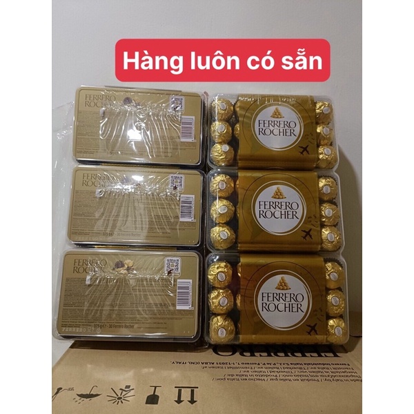 SOCOLA ROCHER FERRERO 30 viên /375gr XUẤT XỨ Ý hsd 4/2025 | Shopee Việt Nam