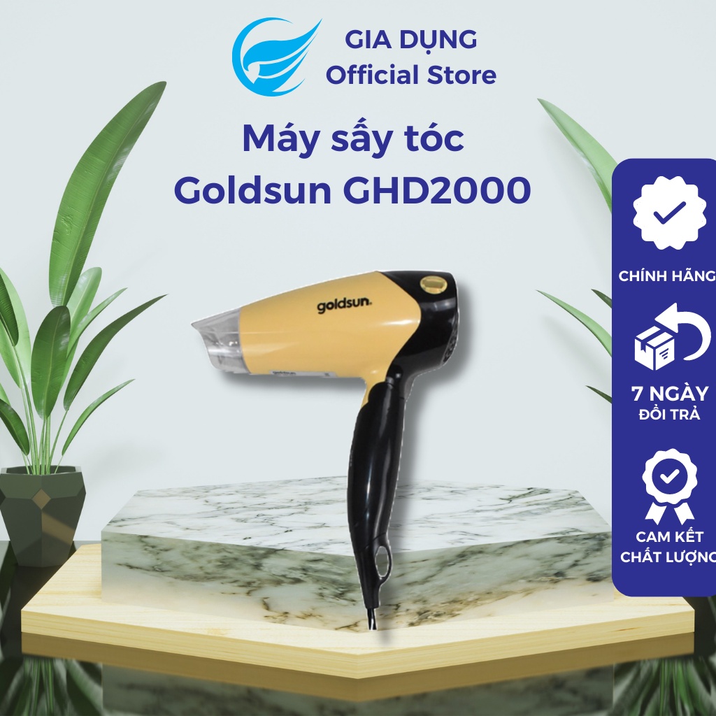 Máy sấy tóc Goldsun GHD2000 - Hàng chính hãng, Sản xuất tại Việt Nam, Bảo hành chính hãng 12 ...