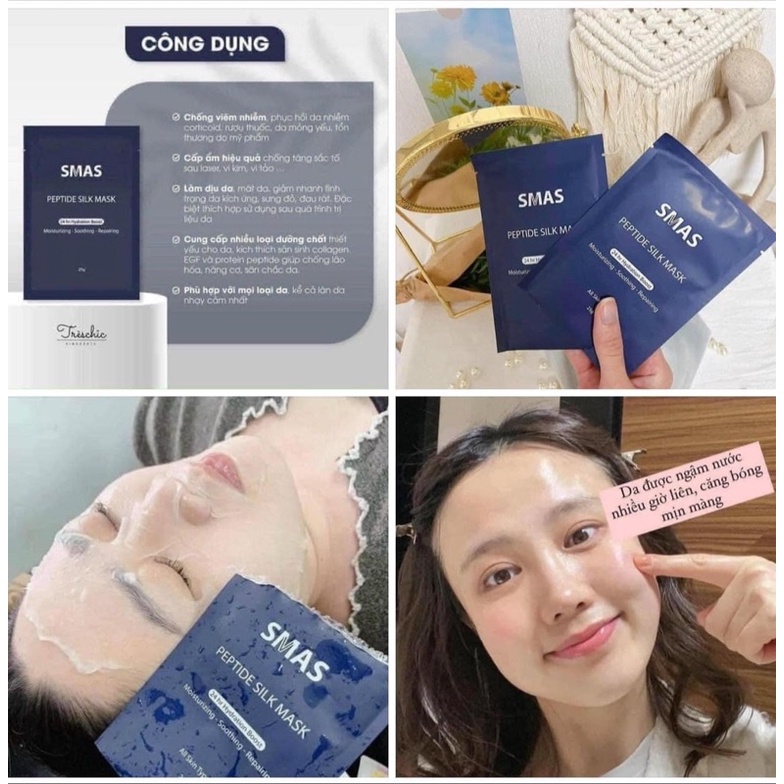 Mặt nạ SMAS Peptide Silk tái tạo phục hồi da | Shopee Việt Nam
