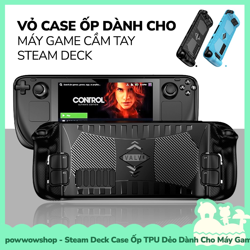 [Sẵn VN - Hỏa Tốc] Steam Deck Case Ốp TPU Dẻo Dành Cho Máy Game Cầm Tay Steam Deck Black ...