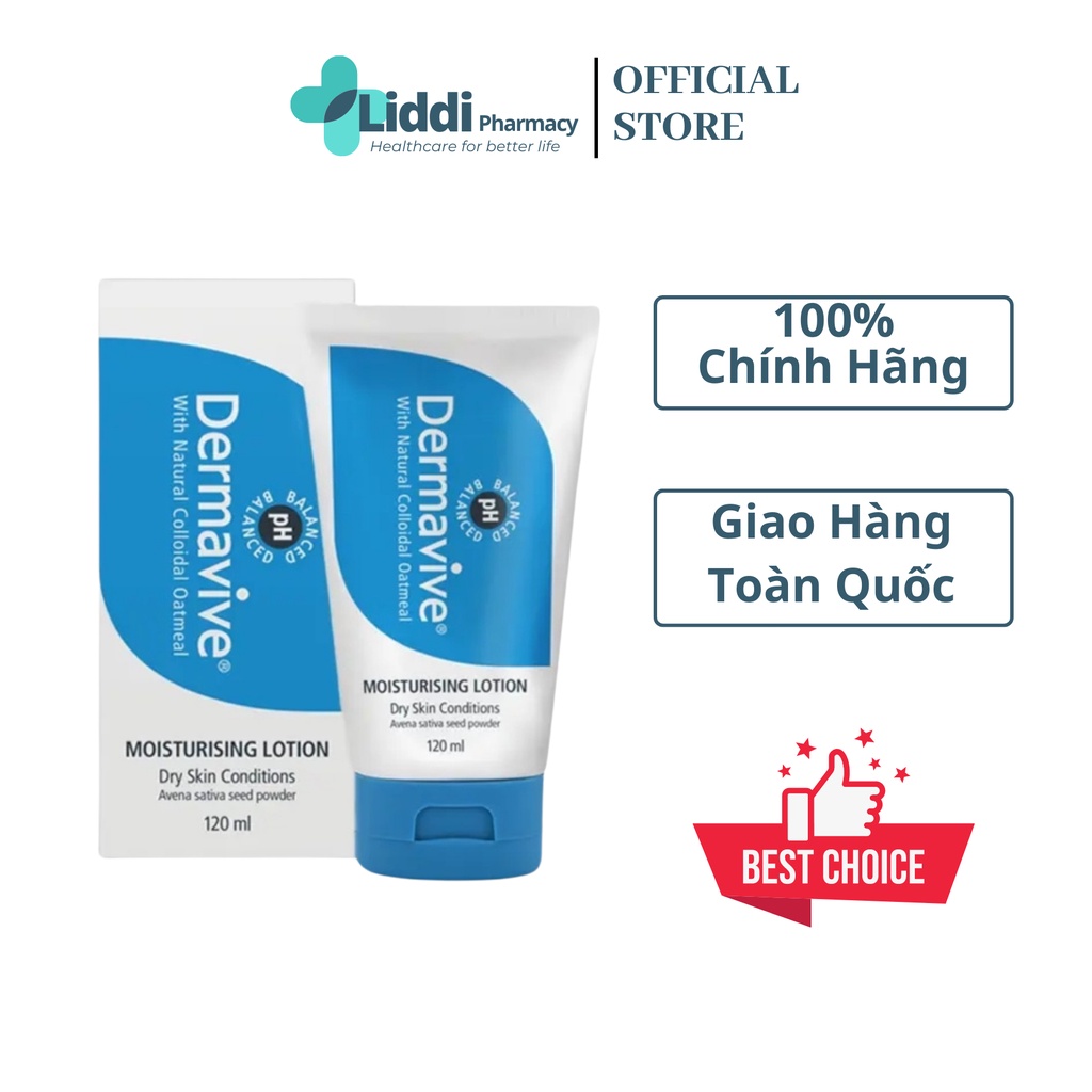 Kem dưỡng da Dermavive Lotion tuýp 120mL | Shopee Việt Nam