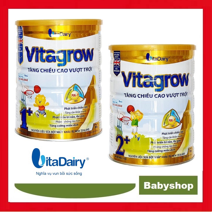 Sữa Vitagrow số 1+/2+ 900g Vitadairy [Date 2026] | Shopee Việt Nam