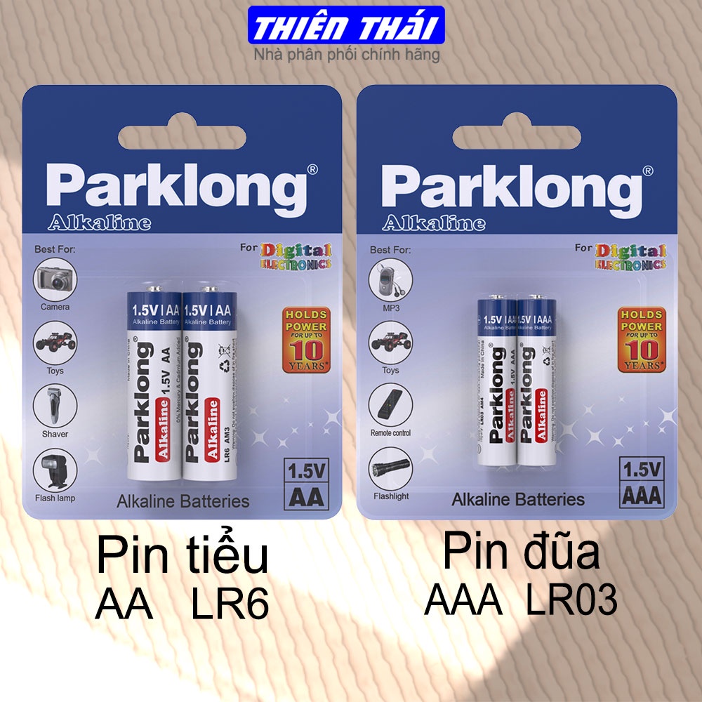 Pin LR6,LR03 Parklong Alkaline,pin kiềm,1.5V AA,AAA Pin tiểu,pin đũa ...
