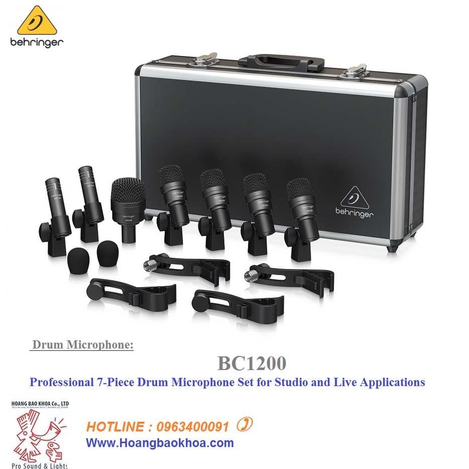BC1200 Microphone trống Behringer - Micro Full Set 7 cái Chính Hàng ...