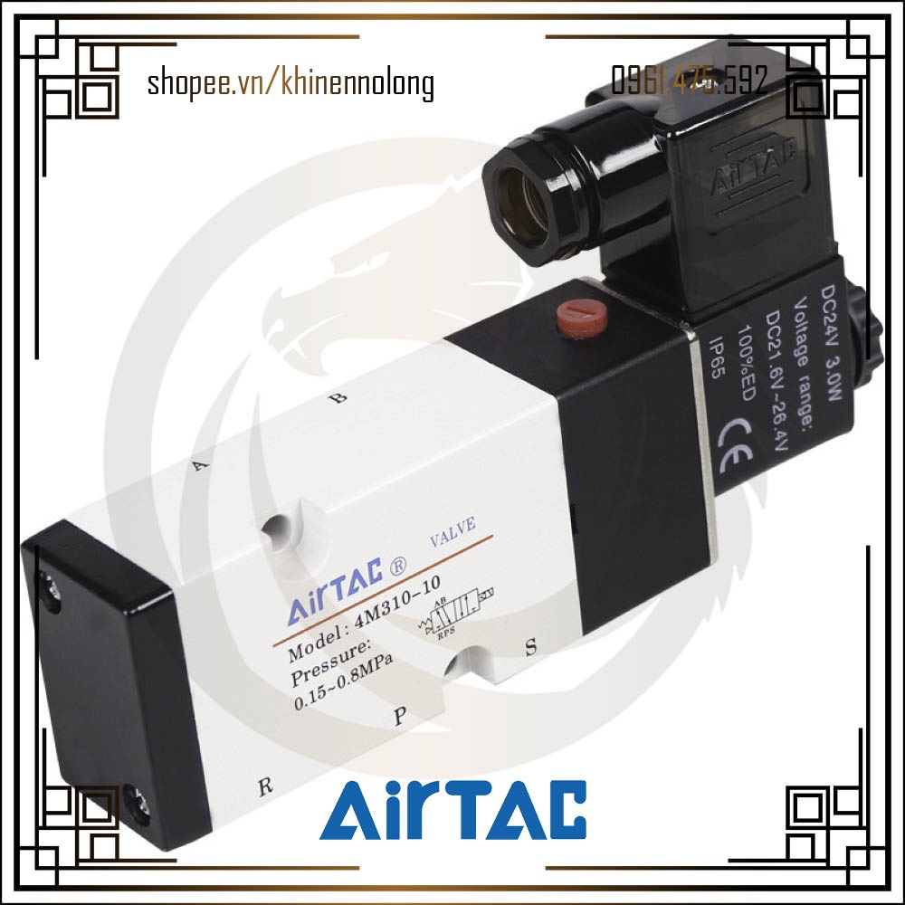 Van Điện Từ Khí Nén Airtac 4M310-10 - Khí Nén Nộ Long | Shopee Việt Nam