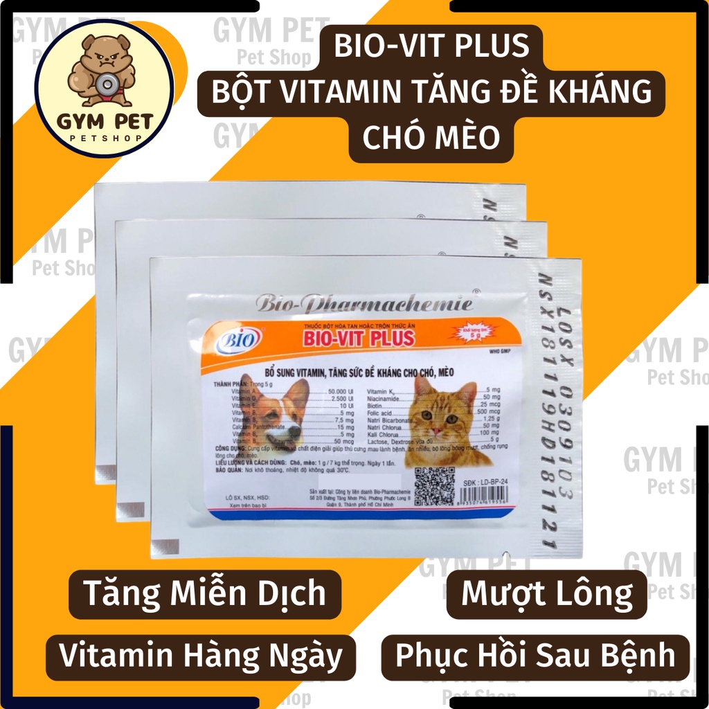Bio-Vita Plus Bổ Sung Vitamin Tăng Đề Kháng Chó Mèo bio_vita | Shopee ...