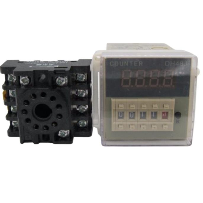 Bộ đếm DH48J-11 counter kỹ thuật số từ 1-999900 điện áp 220VAC,24VDC ...