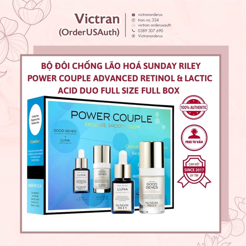 (BILL US - Mẫu mới) - BỘ ĐÔI CHỐNG LÃO HOÁ SUNDAY RILEY POWER COUPLE ...