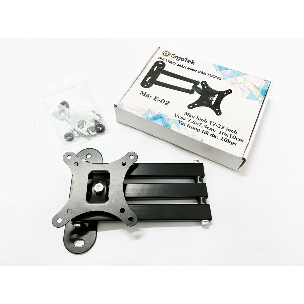 Giá treo màn hình máy tính Xoay đa năng E02 - Xoay trái/phải 180 độ - [Màn hình 17 -32 inch ...