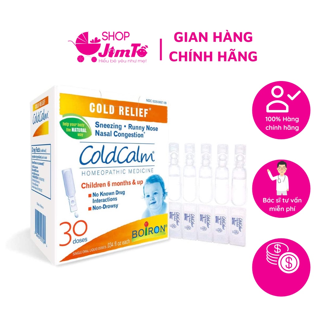 [Chính Hãng] Muối vi lượng đồng căn Boiron Coldcalm Giúp Giảm Các Triệu Chứng Cảm Lạnh, Cảm Cúm ...