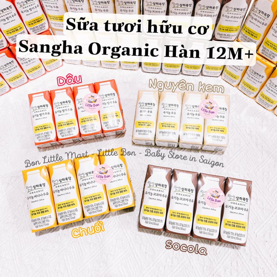 Sữa tươi Sangha Organic nội địa Hàn Quốc - BỔ SUNG DHA & EPA | Shopee ...