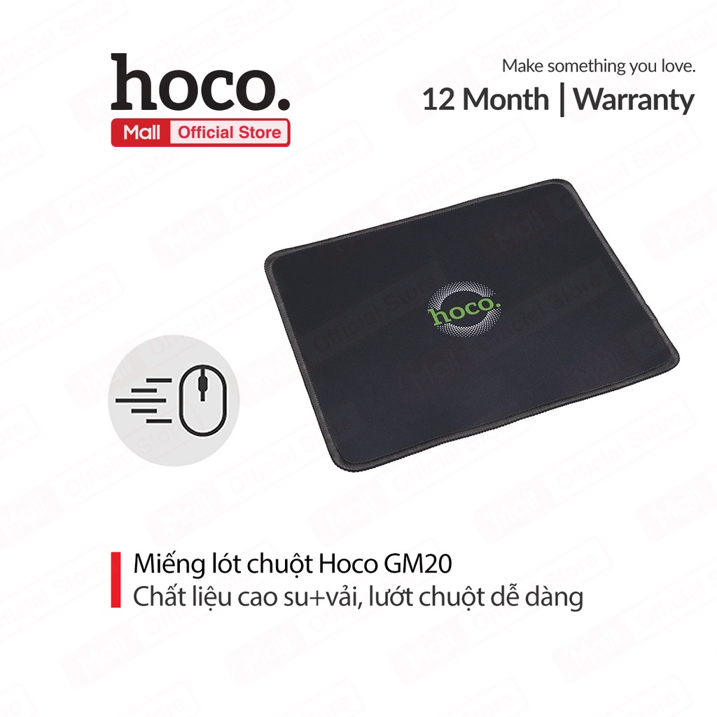 Miếng lót chuột gaming HOCO. GM20 200 * 240 * 2mm | Shopee Việt Nam