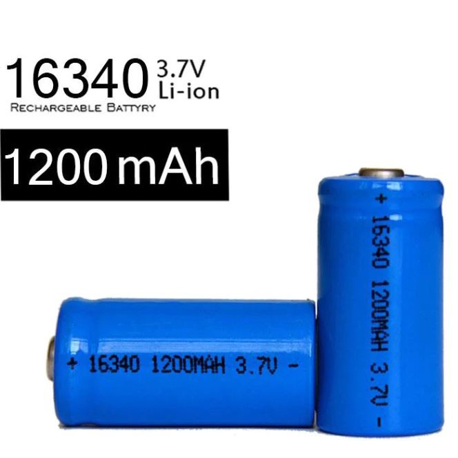 Pin sạc nhiều lần 16340 CR123A 3.7V 1300 - 1600 mAh - Pin Chạy Quạt ...