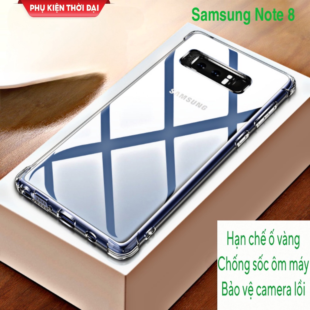 Ốp lưng Samsung Galaxy Note 8 / Note 9 / Note 10 Plus / Note 20 Ultra chống sốc nhựa dẻo mỏng ...