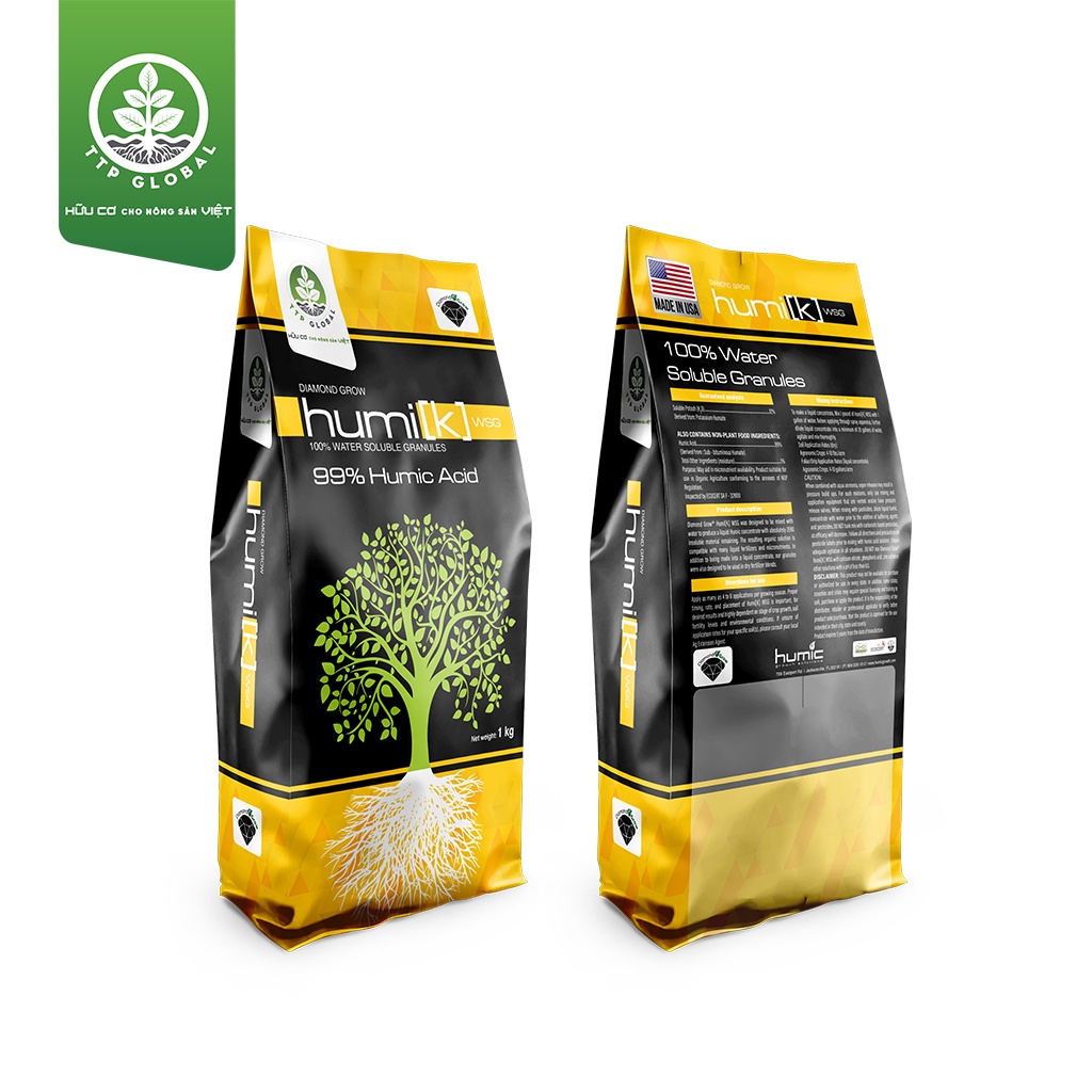 Phân bón hữu cơ Diamond Grow Humi[K] WSG dạng hạt (Túi 1 kg) | Shopee Việt Nam