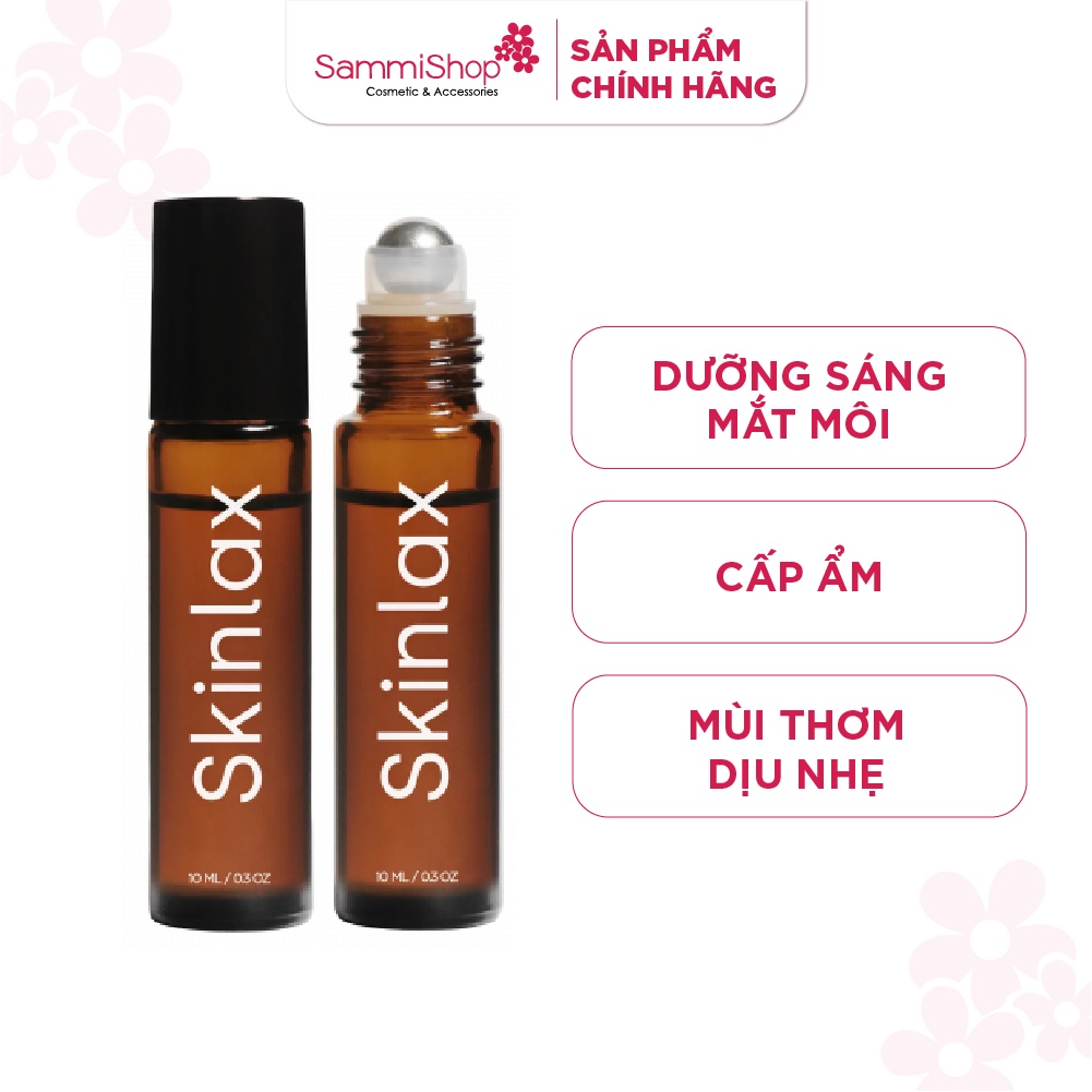 Skinlax Dầu lăn dưỡng mắt môi Under Eye & Lip Oil Rollrer 10ml | Shopee ...