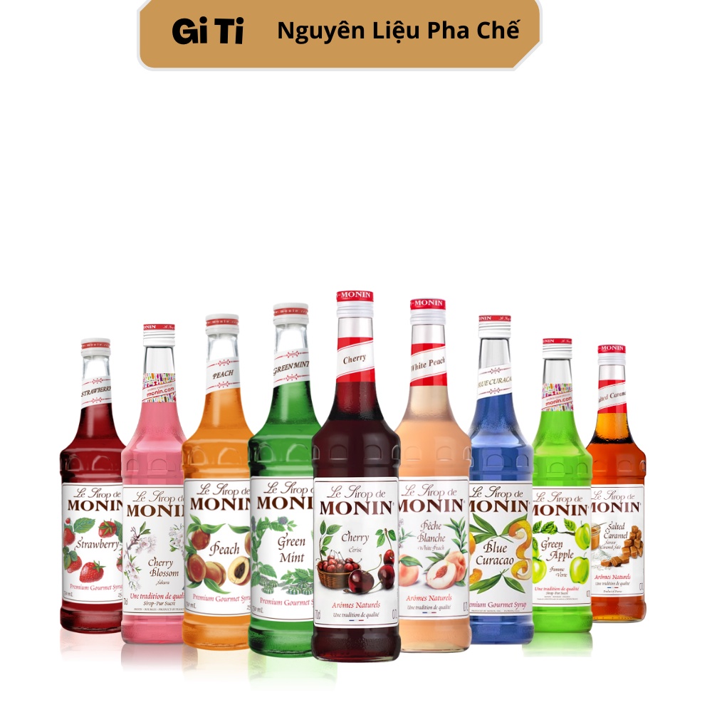 Siro Monin | Syrup Monin Đầy Đủ Mùi chai 700ml | Monin Đào | Monin Vải ...