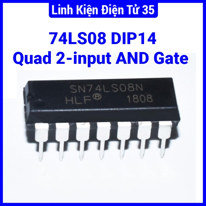 Linh kiện IC chức năng 74LS08 Quad 2-input AND Gate chân cắm DIP14 | Shopee Việt Nam