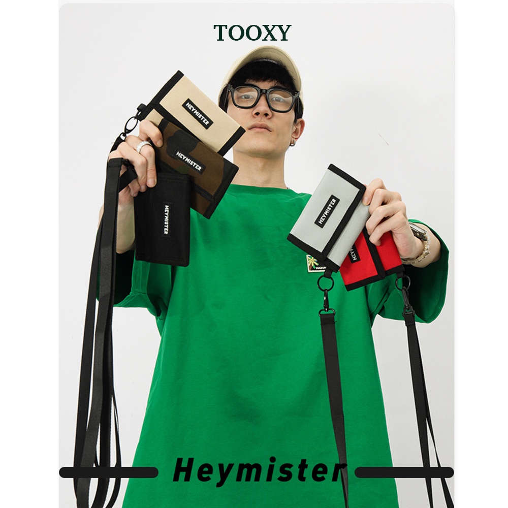 Ví Nam Nữ Mini HEYMISTER Kèm Dây Đeo Cổ Phong Cách Streetwear Unisex ...