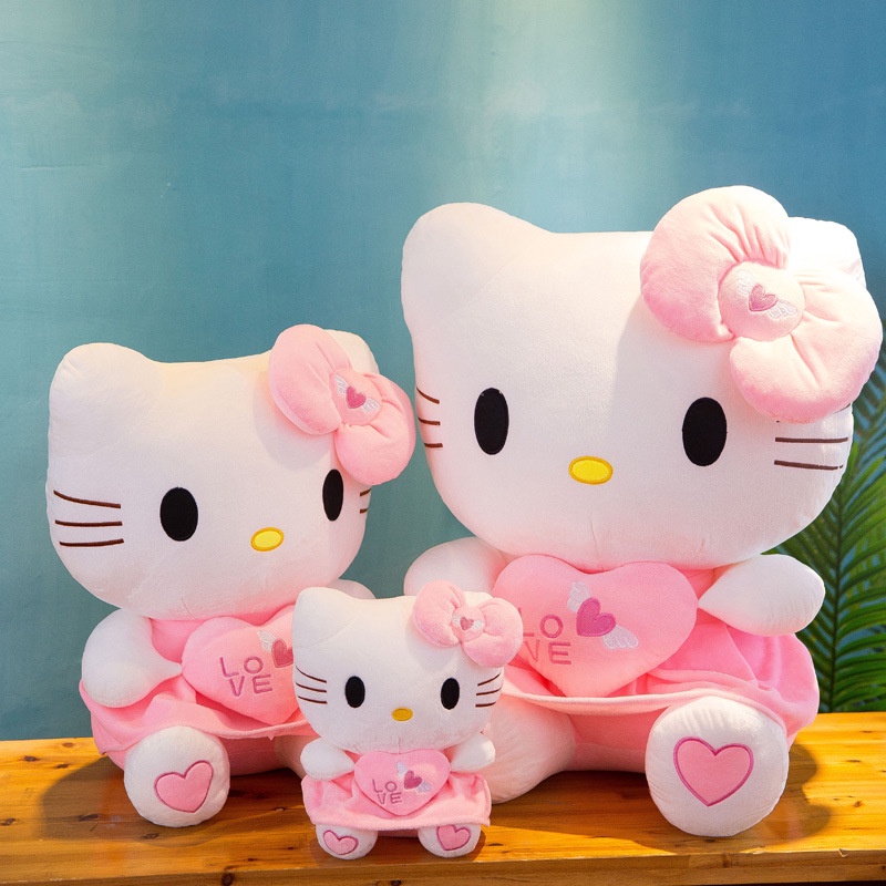 Gối Ôm Mèo Hello Kitty Nhồi Bông Dễ Thương Dùng Làm Quà Tặng Cho Bé Gái ...