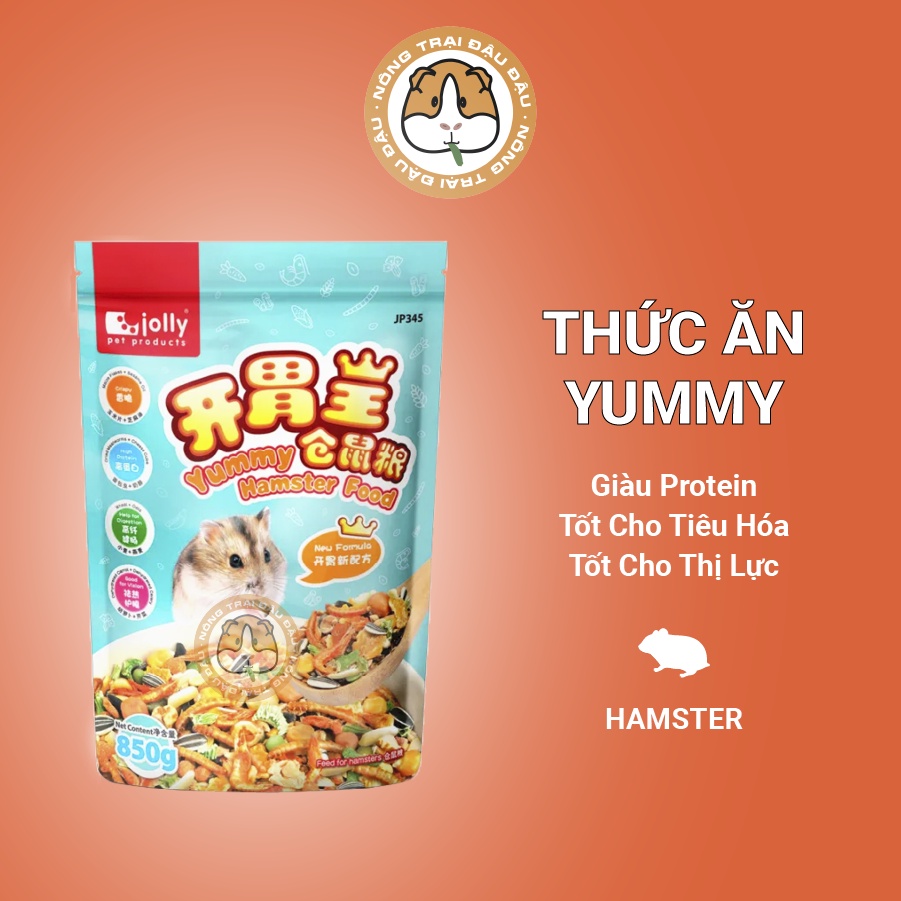 Thức Ăn Hamster Yummy Giàu Protein Tốt Cho Tiêu Hóa Và Thị Lực 850g ...