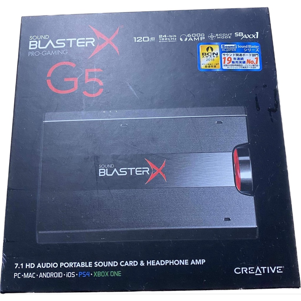 Card âm thanh Sound BlasterX G5 xuất âm thanh 7.1 24 bit / 192 kHz ...