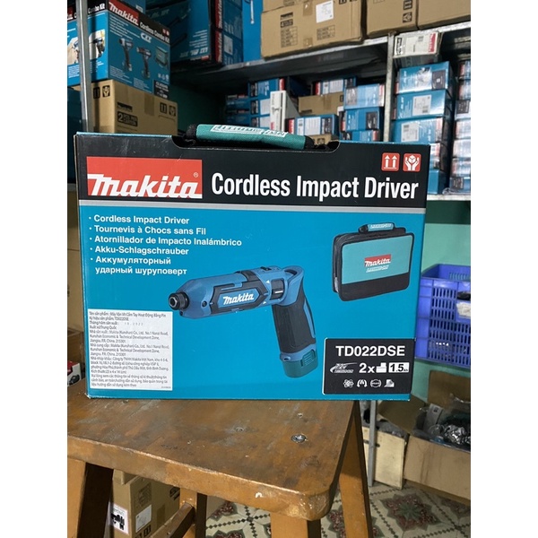 Máy vặn vít có búa sử dụng pin Makita TD022DSE 7.2V | Shopee Việt Nam