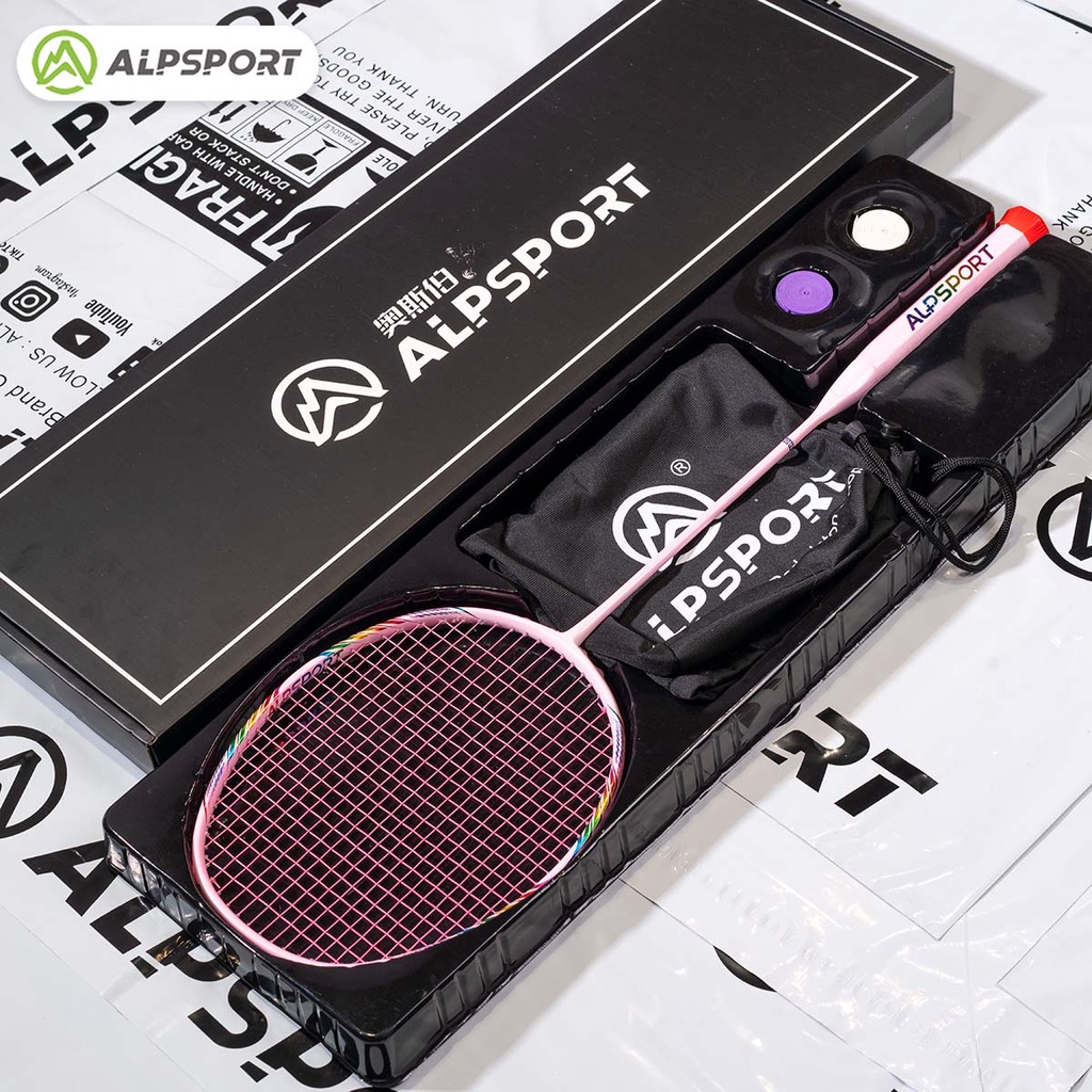 ALPSPORT Vợt Cầu Lông ALP BBQ2.0 8U G5 65g 100% Sợi Carbon Siêu Nhẹ ...