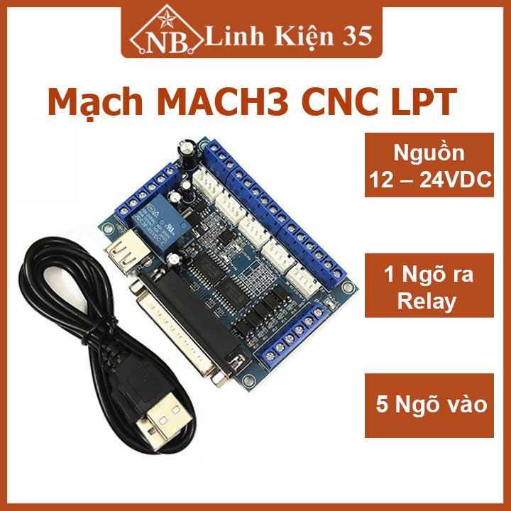 Mạch MACH3 CNC LPT đọc dữ liệu, xuất xung điều khiển.... | Shopee Việt Nam
