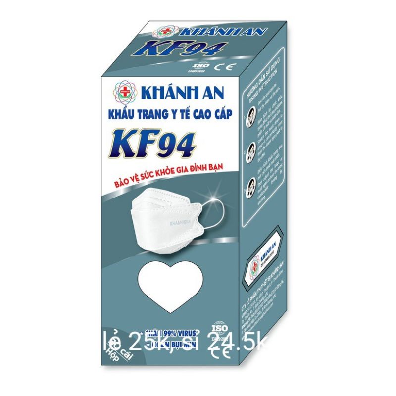 Khẩu trang y tế KHÁNH AN vip,KF94, KA99 chống tia UV ( màu trắng) | Shopee Việt Nam